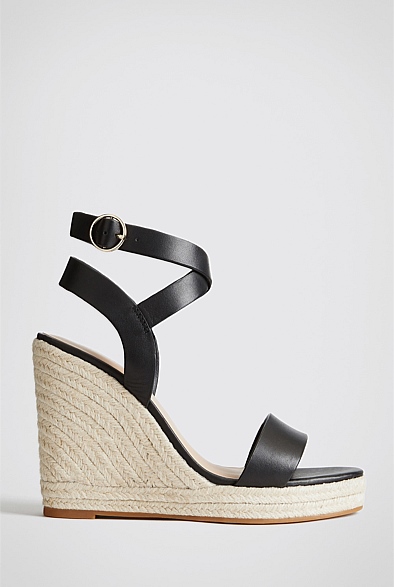 Black Iris Wedge - Women's Espadrilles & Wedges | Witchery