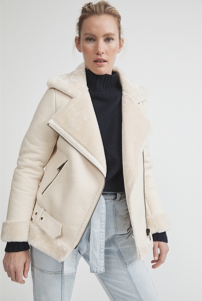 Butter Aviator Coat - Women's Coats | Witchery