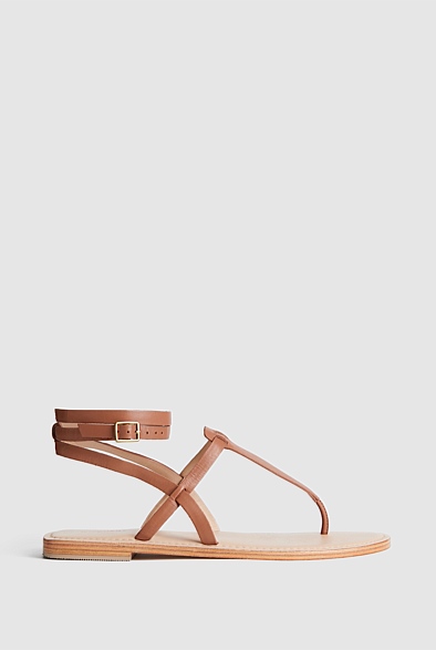 Autumn Brown Valerie Leather Sandal - Women's Sandals | Witchery