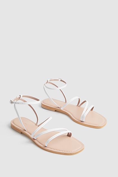 White Belle Leather Sandal - Women's Sandals | Witchery