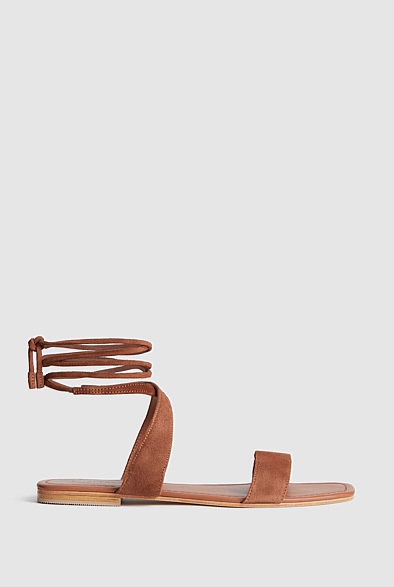 Autumn Brown Miranda Suede Sandal - Women's Sandals | Witchery