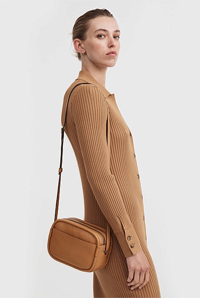 Ginger Soft Leather Camera Bag - Women's Leather Bags | Witchery