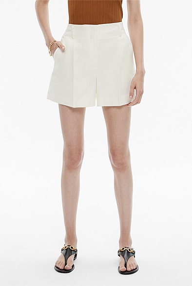 Chalk Linen Short - Women's Linen Shorts | Witchery