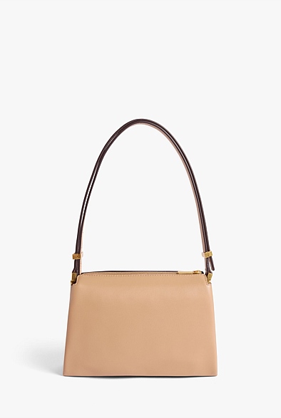 Almond Pink Liv Mini Leather Bag - Women's Mini Bags | Witchery