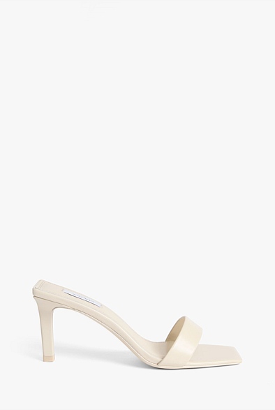Eggshell Grace Mule - Women's Heels | Witchery