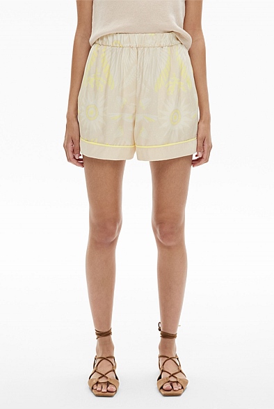 Stone Print Fluid Short - Women's Shorts | Witchery
