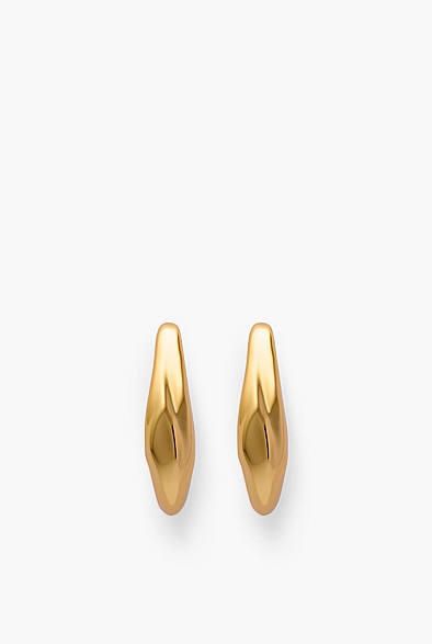 Gold Cora Huggie Earrings - Women's Earrings | Witchery