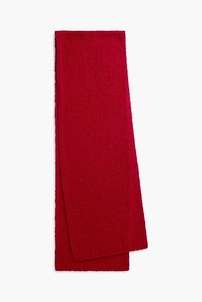 True Red Texture Scarf - Women's Scarves & Wraps | Witchery