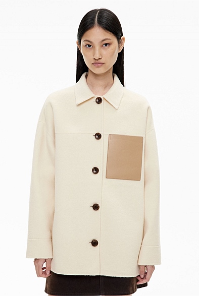 Chalk Double Faced Jacket - Women's Jackets | Witchery