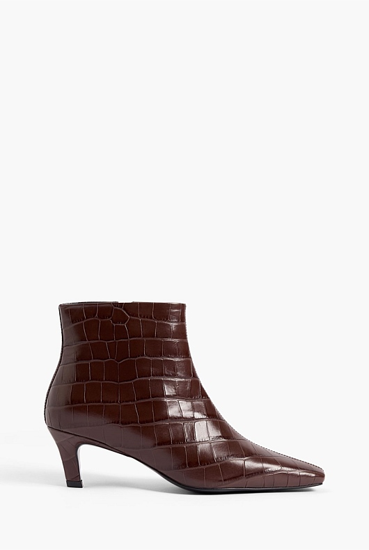 Chocolate Morgan Boots - Women's New Shoes | Witchery