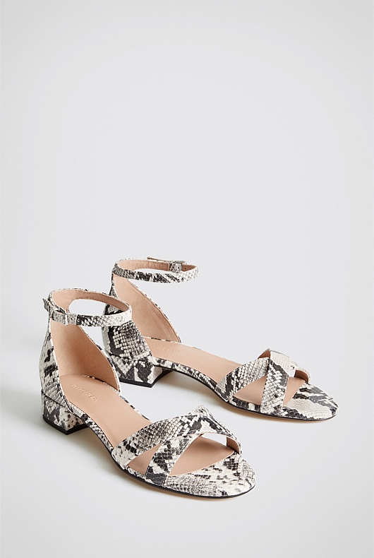 Graphite Joanna Print Sandal - Women's Sandals | Witchery