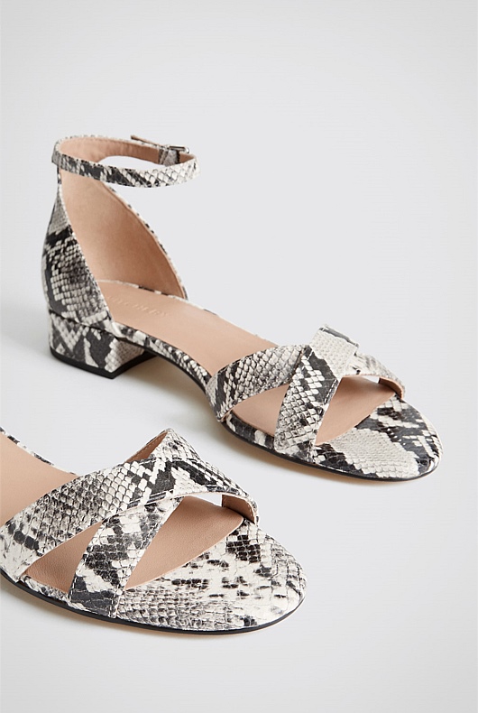 Graphite Joanna Print Sandal - Women's Sandals | Witchery