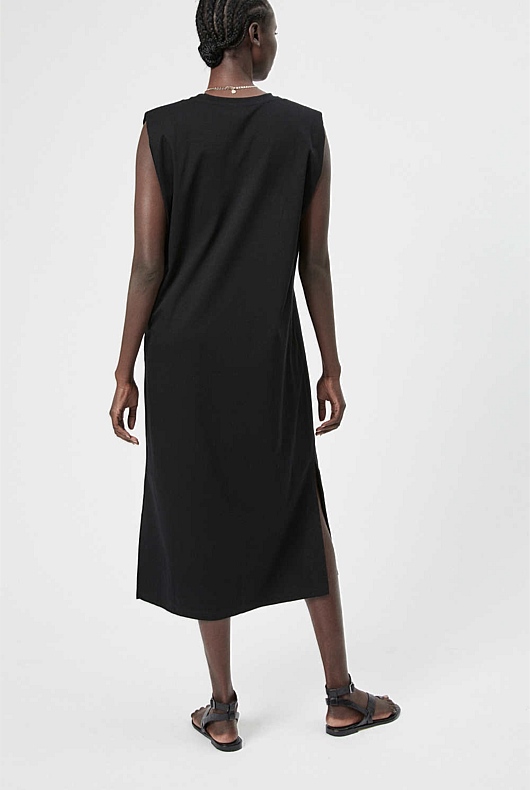 Black Muscle Tank Dress - Women's Midi Dresses | Witchery