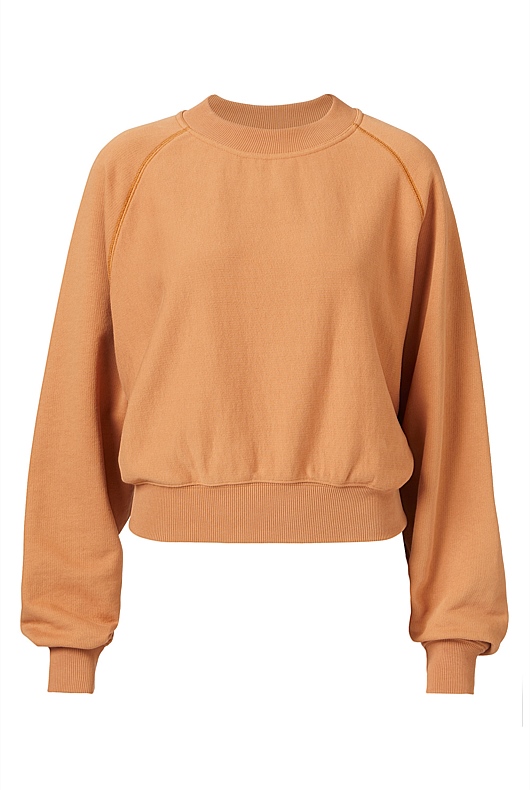 Ochre Raglan Crop Sweat - Women's Sweaters | Witchery