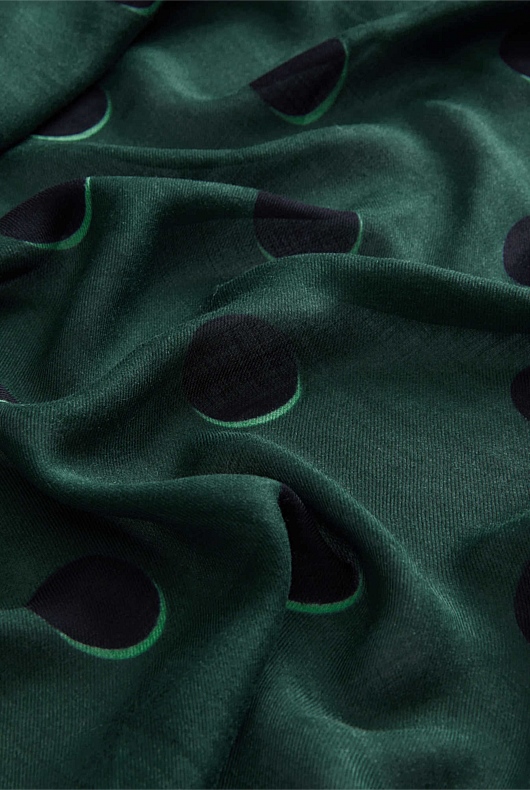 Teal Green Shadow Spot Scarf - Women's Scarves & Wraps | Witchery