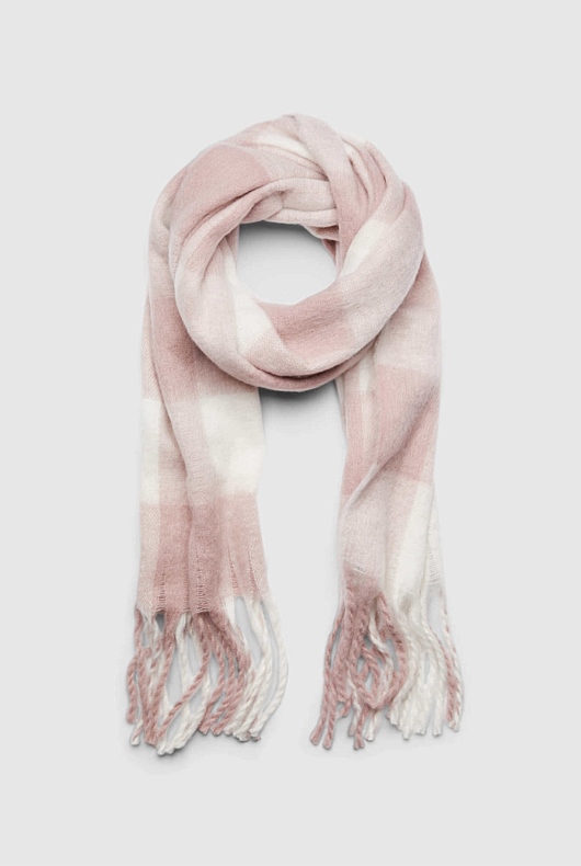 Milky Blush Cosy Two Tone Scarf - Women's Scarves & Wraps | Witchery