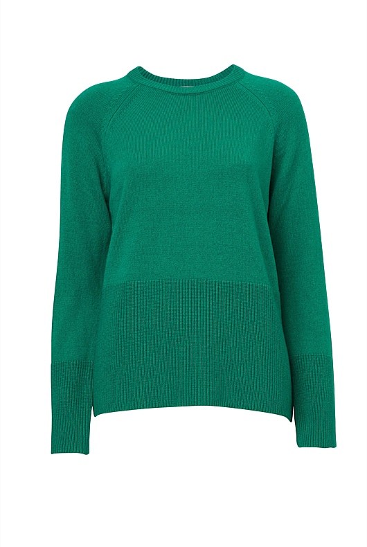 Malachite Crew Neck Slouch Knit - Women's Crew Neck Jumpers | Witchery
