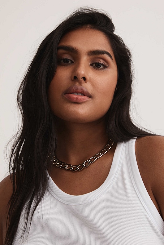 Pure White Racer Rib Tank - Women's Essential Tops | Witchery