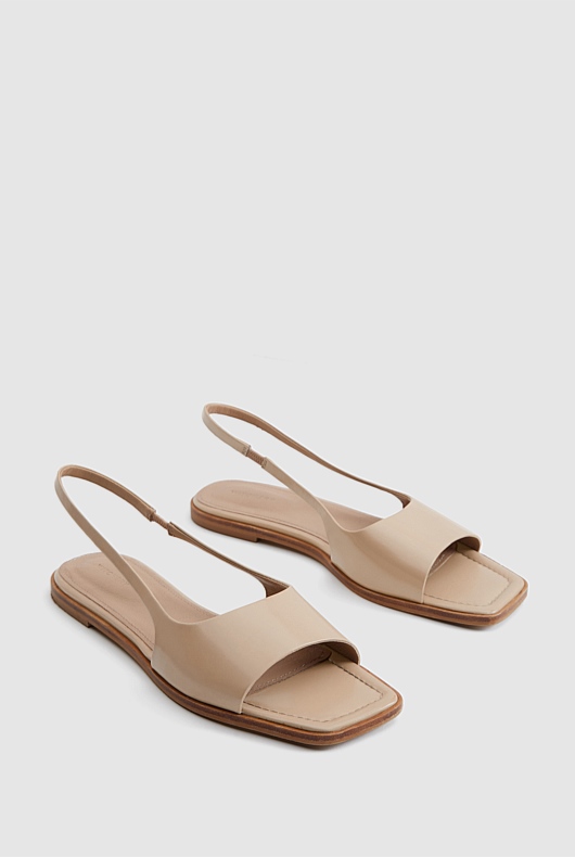 Rich Cream Sutton Leather Sandal - Women's Sandals | Witchery