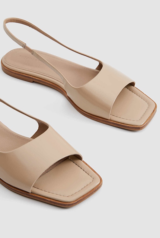 Rich Cream Sutton Leather Sandal - Women's Sandals | Witchery