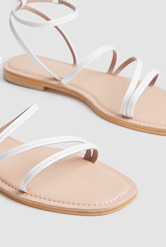 White Belle Leather Sandal - Women's Sandals | Witchery