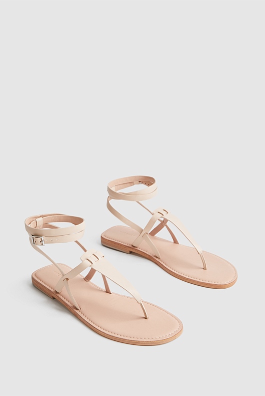 Rich Cream Valerie Leather Sandal - Women's Sandals | Witchery