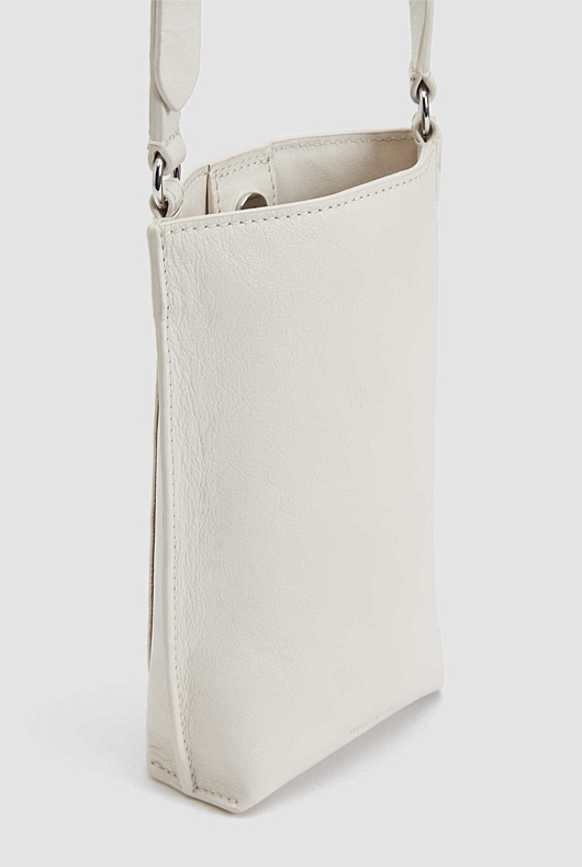 Faded Parchment Kennedy Leather Sling - Women's Leather Bags | Witchery