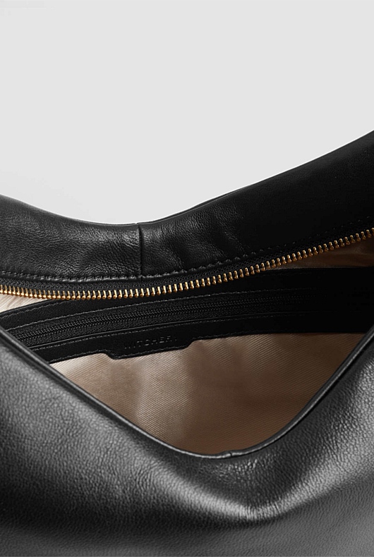 Black Soft Leather Shoulder Bag - Women's Leather Bags | Witchery