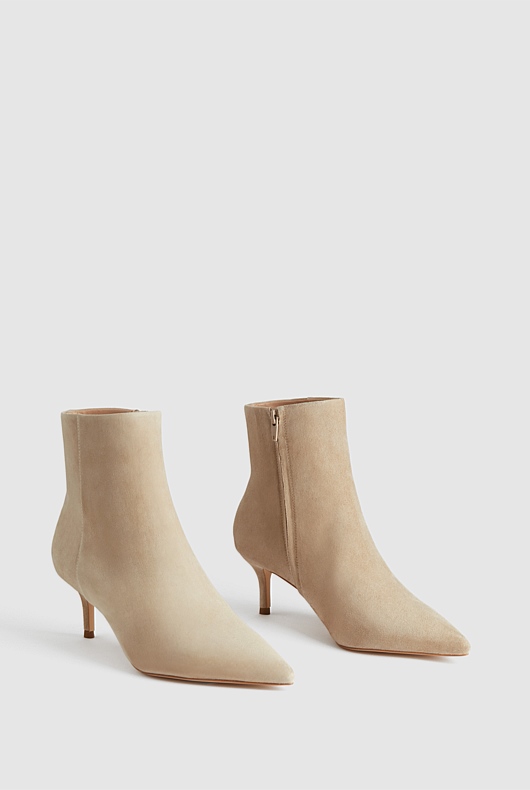 Bran Suede 65mm Heel Boot - Women's Workwear Shoes | Witchery
