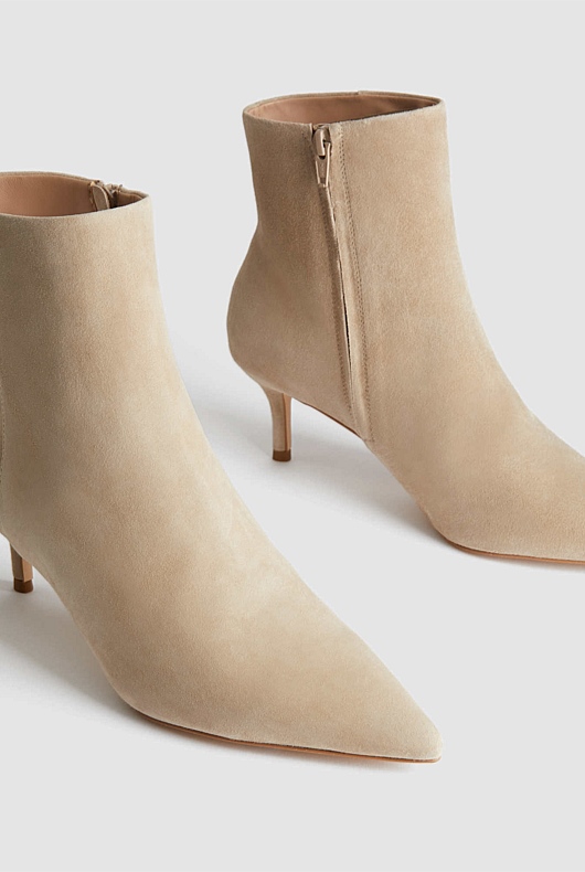 Bran Suede 65mm Heel Boot - Women's Workwear Shoes | Witchery