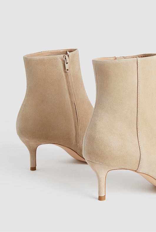 Bran Suede 65mm Heel Boot - Women's Workwear Shoes | Witchery