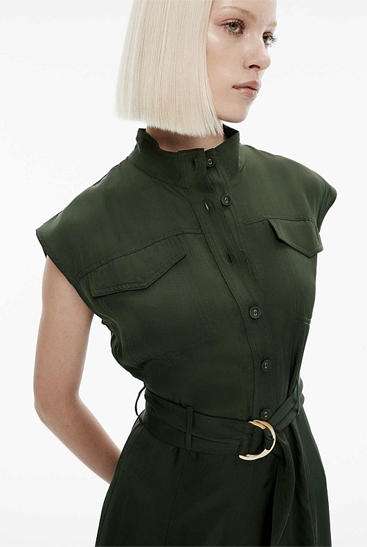 Ivy Half Placket Dress - Women's Casual Dresses | Witchery