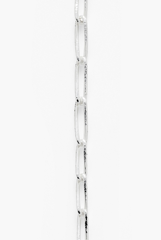 Silver Textured Gradient Link Necklace - Women's Necklaces | Witchery