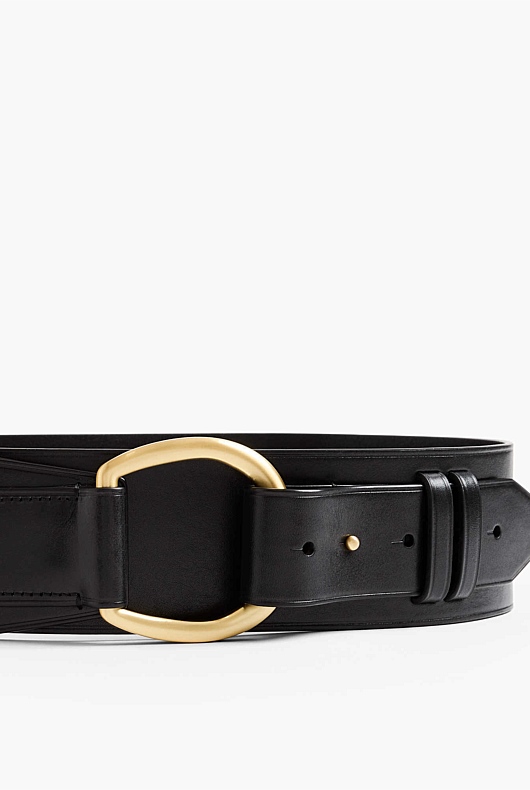 Black Turn Back Belt - Women's Belts | Witchery