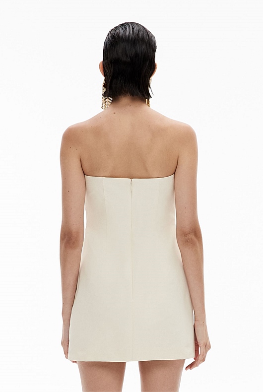 Chalk Scrunched Mini Dress - Women's Evening & Cocktail Dresses | Witchery