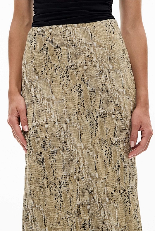 Snake Print Snake Print Maxi Skirt - Women's Maxi Skirts | Witchery