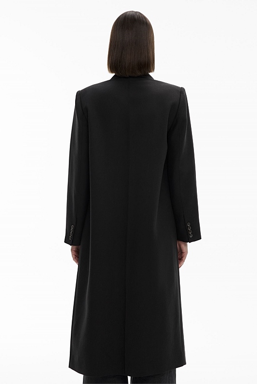 Black Two Button Coat - Women's Jackets | Witchery