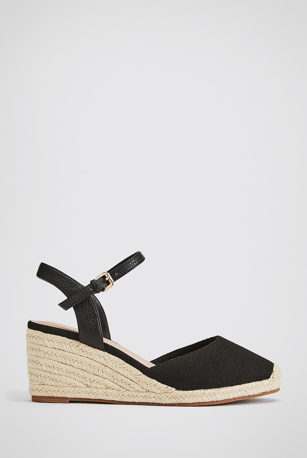 Black Martha Wedge - Women's Espadrilles & Wedges | Witchery