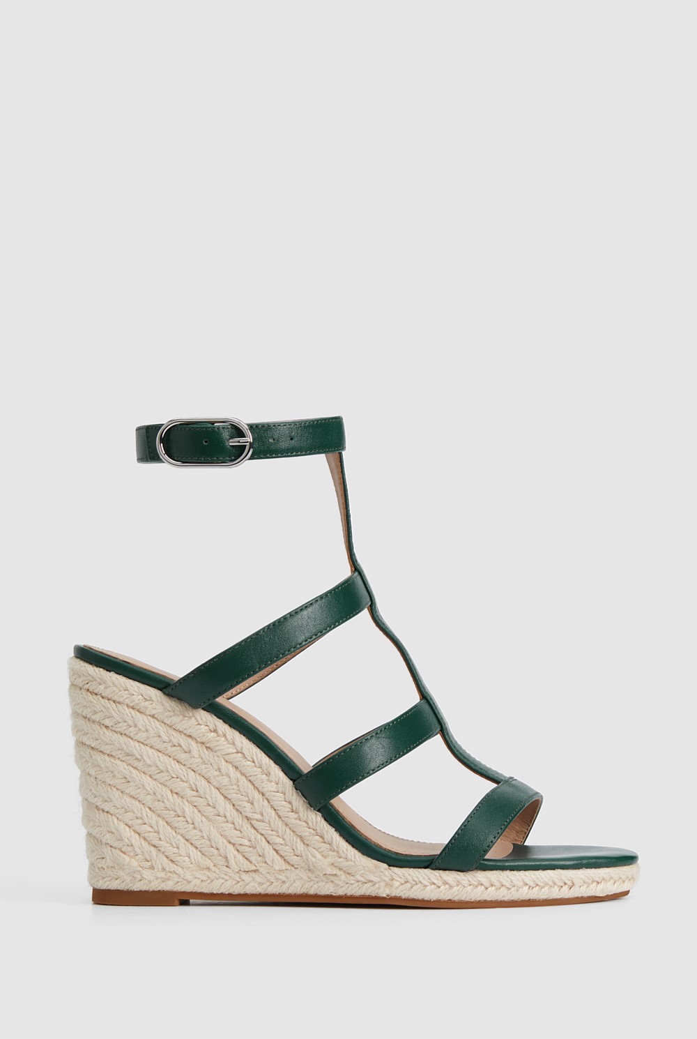 Teal Green Miami Leather Wedge - Women's Espadrilles & Wedges | Witchery