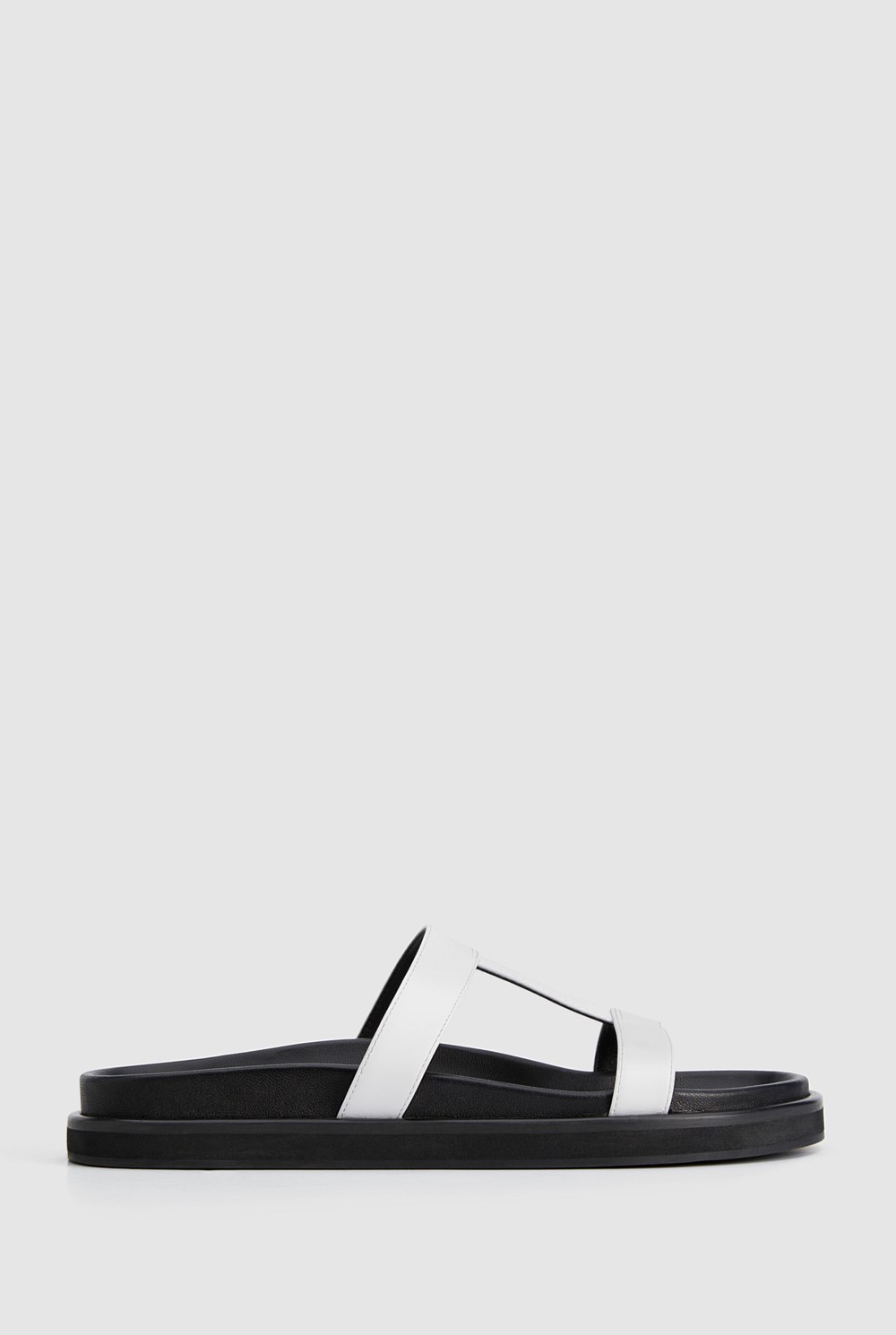 White Miami Leather Slide - Women's Sandals | Witchery