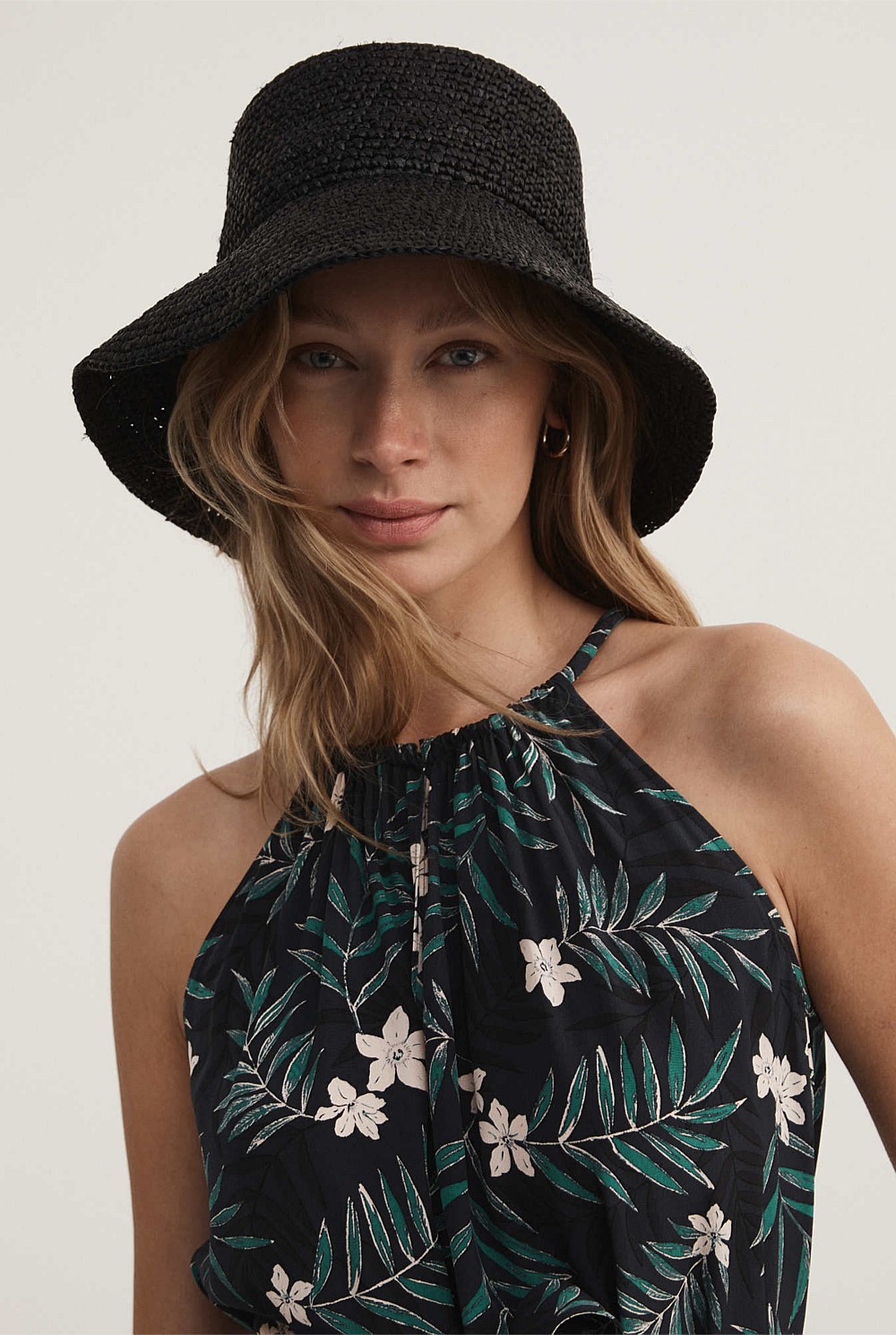 Black Crochet Bucket Hat - Women's Hats | Witchery