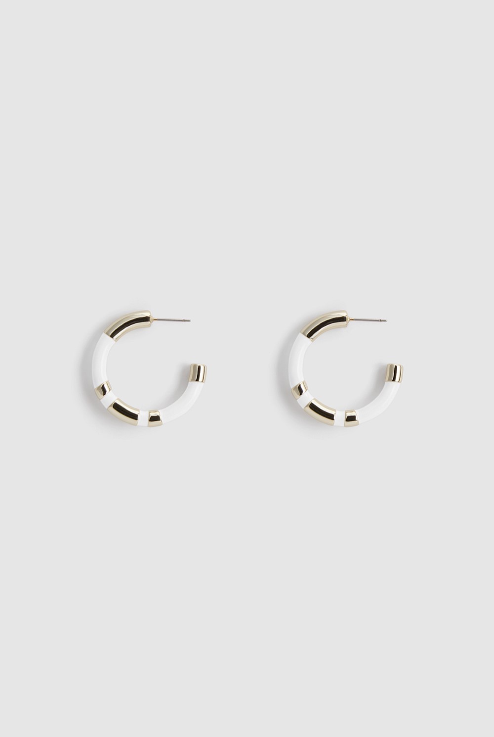 Chalk Enamel Hoops - Women's Earrings | Witchery