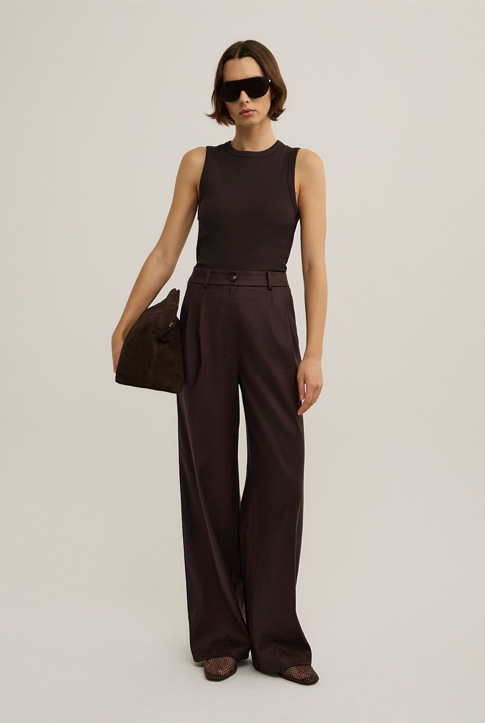 Espresso Fluid Pants - Women's Dress Pants | Witchery