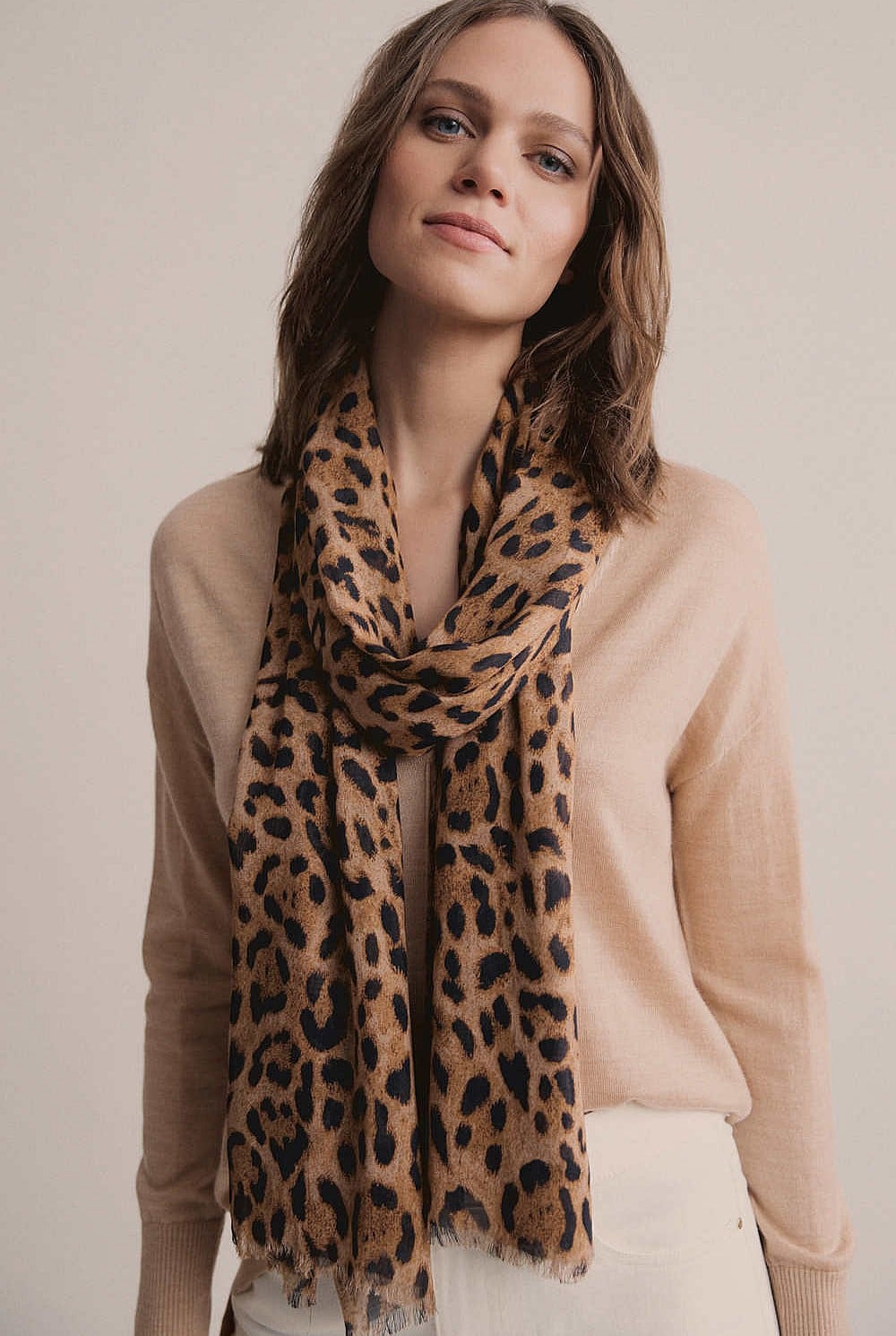 Classic Ocelot Scarf - Women's Animal Print | Witchery