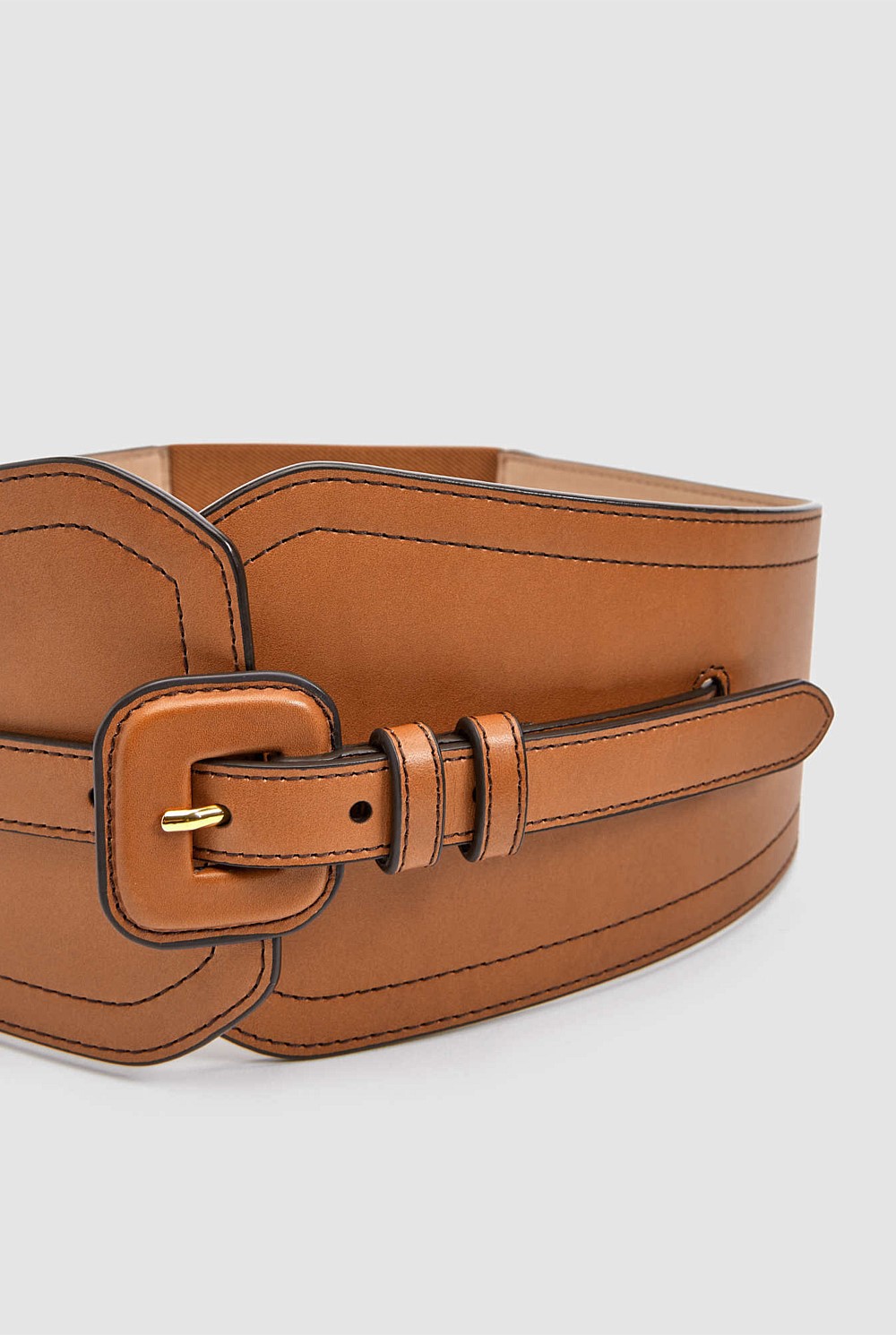 Ginger Double Belt Leather Corset - Women's Belts | Witchery