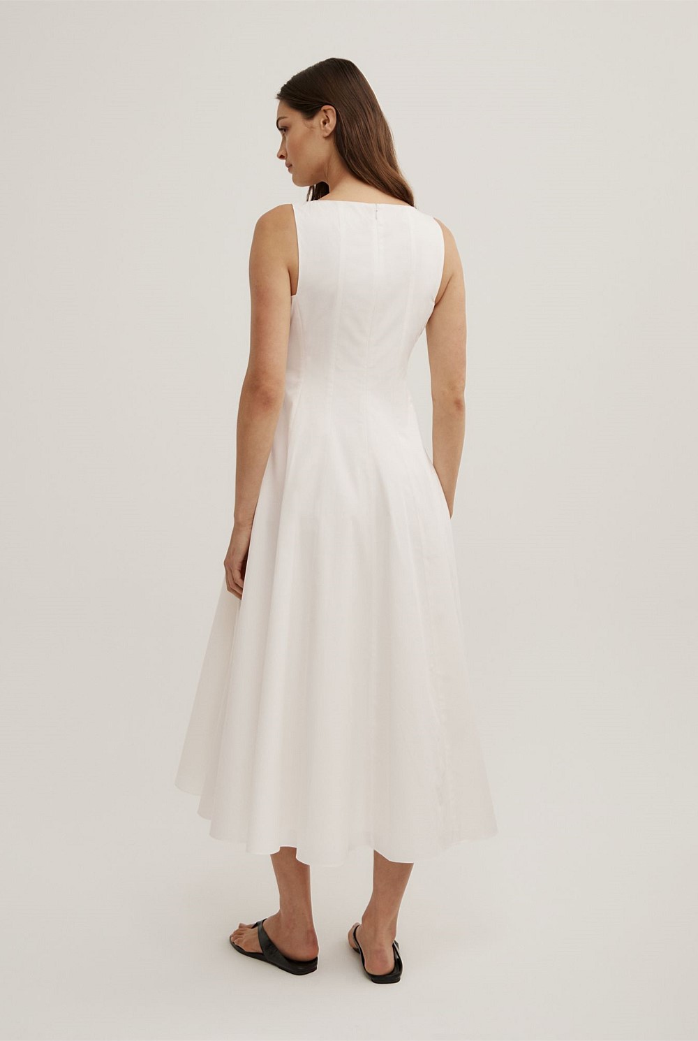 Fresh White Panelled Midi Dress - Women's Christmas Party Dresses ...