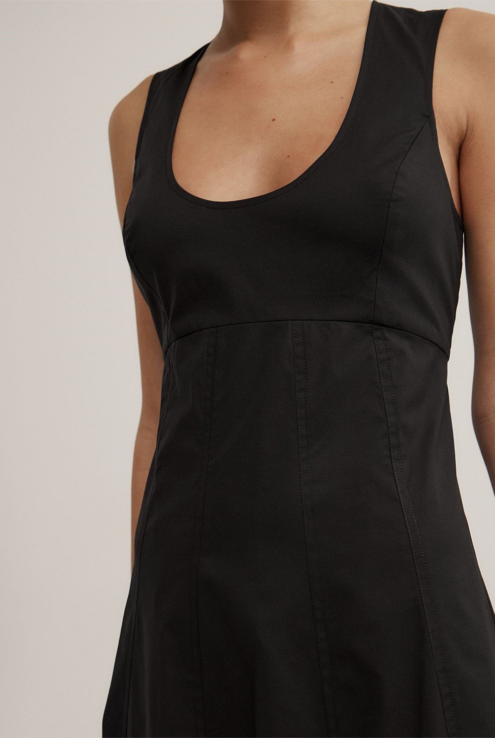 Black Scoop Neck Midi Dress - Women's Black Dresses | Witchery