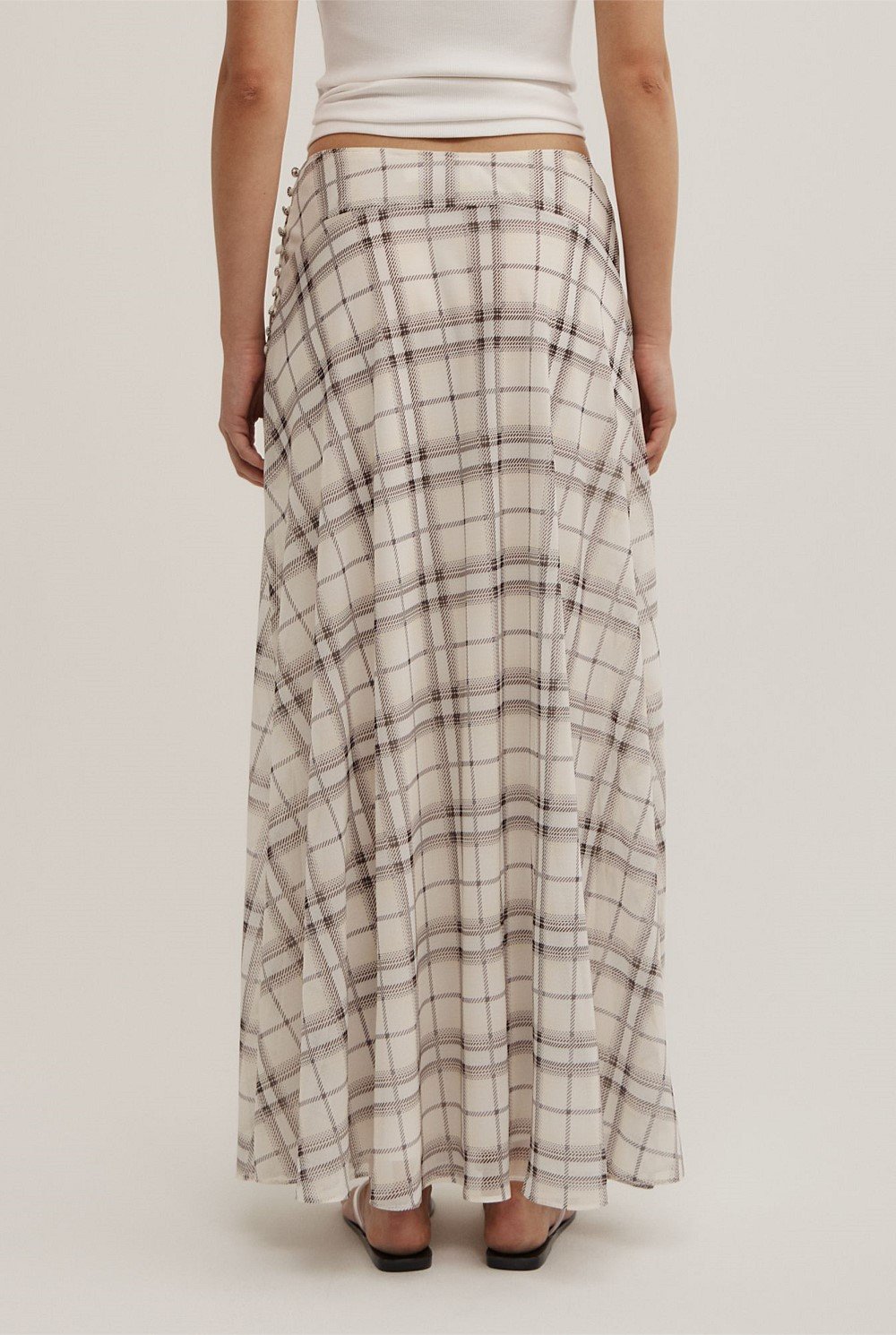 Check Basque Maxi Skirt - Women's Maxi Skirts | Witchery