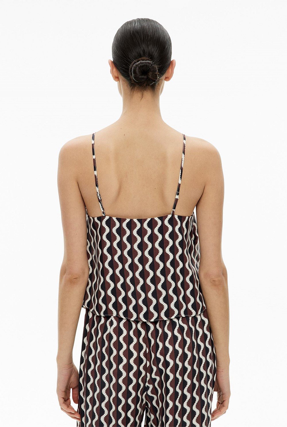 Rhubarb Wave Printed Halter Top - Women's Sleeveless Tops | Witchery