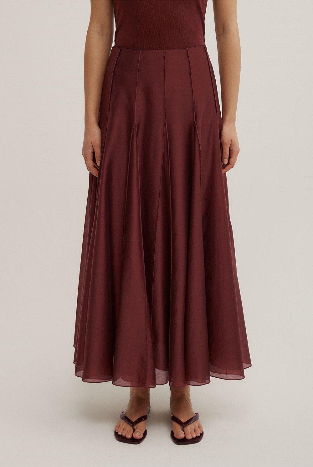Rhubarb Godet Panel Maxi Skirt - Women's Maxi Skirts | Witchery